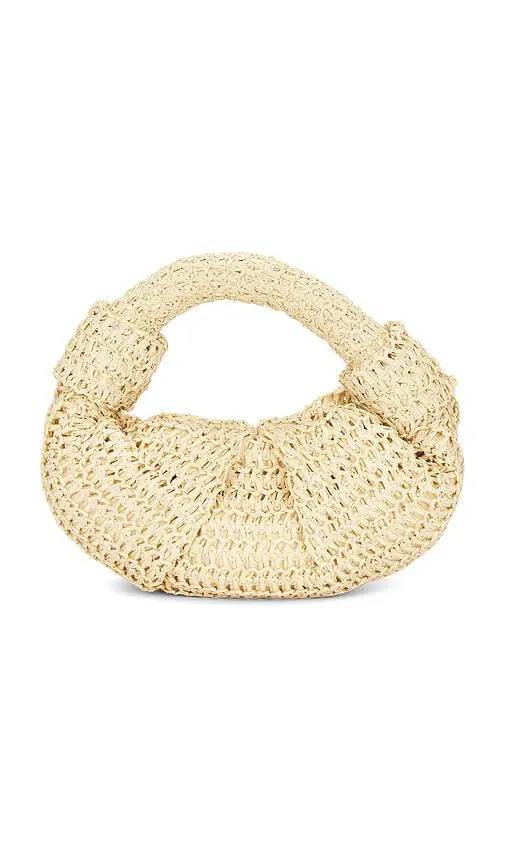 SIMONMILLER Raffia Lopsy Bag - Milk