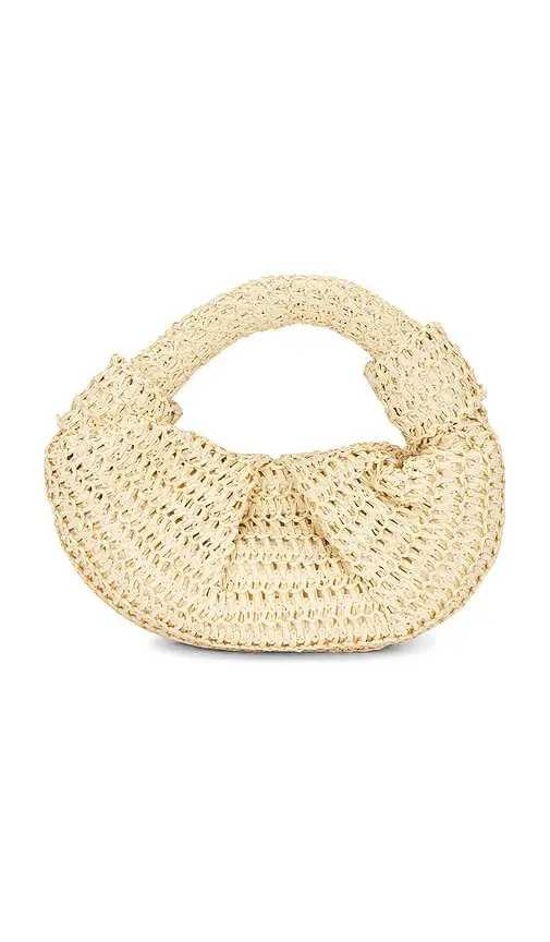 SIMONMILLER Raffia Lopsy Bag - Milk