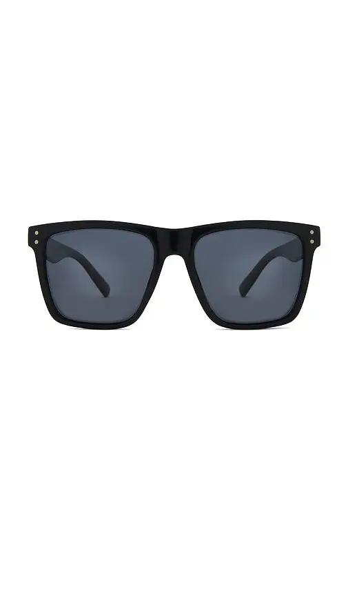 AIRE Kraz Sunglasses In Black - Black & Smoke Mono Polarized