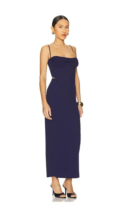 Bardot Martini Midi Dress - Navy