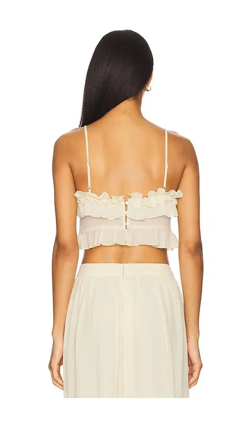Bardot Alira Frill Detail Crop Top
