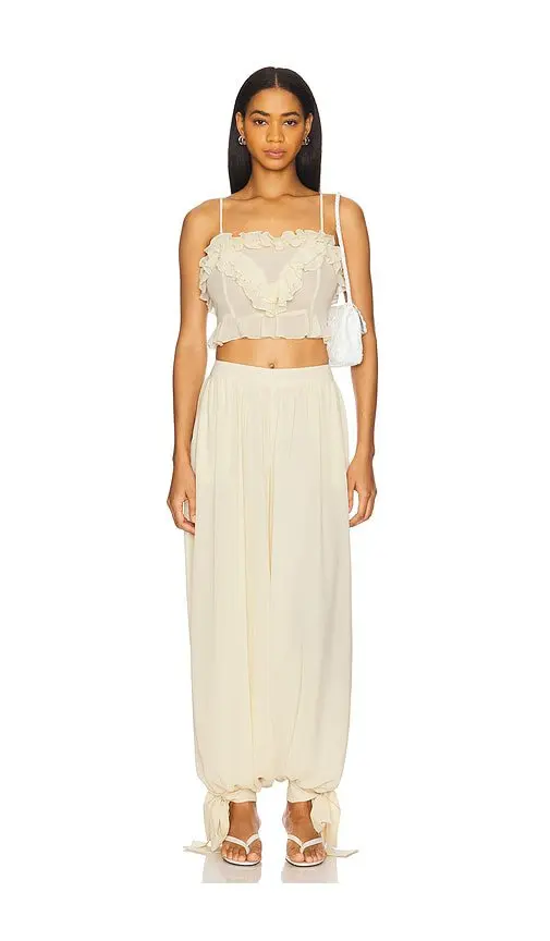 Bardot Alira Frill Detail Crop Top