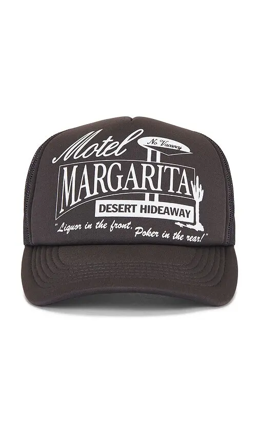 MOTEL MARGARITA Hideaway Trucker Hat - Black
