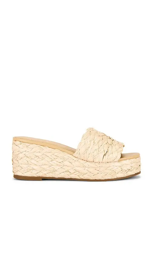 Raye Anais Raffia Platform Sandal