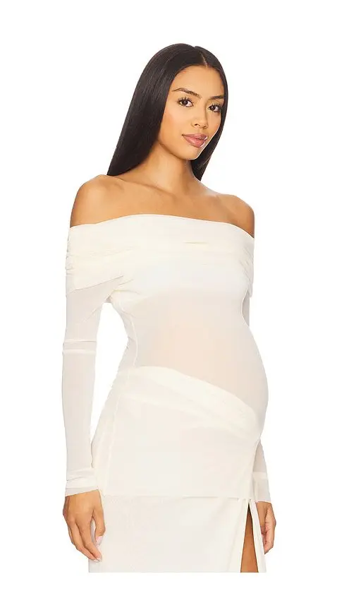 BUMPSUIT Off The Shoulder Mesh Top