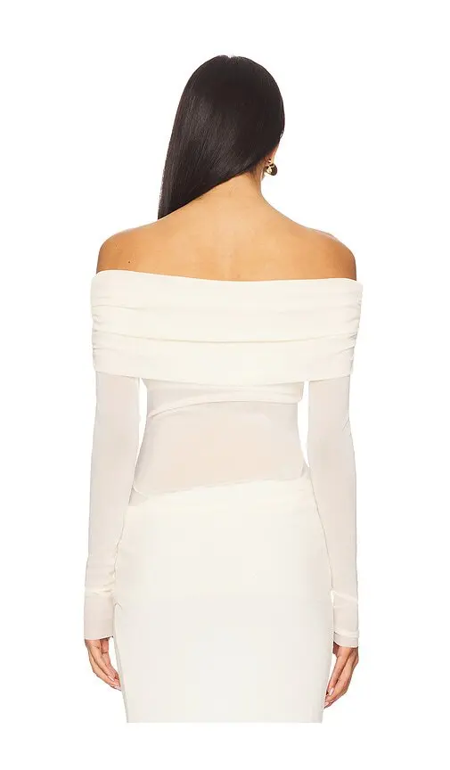 BUMPSUIT Off The Shoulder Mesh Top