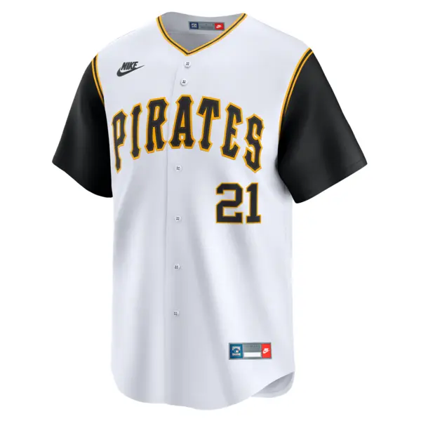 Nike Roberto Clemente Pittsburgh Pirates Cooperstown Dri-fit Adv Mlb Limited Jersey - White