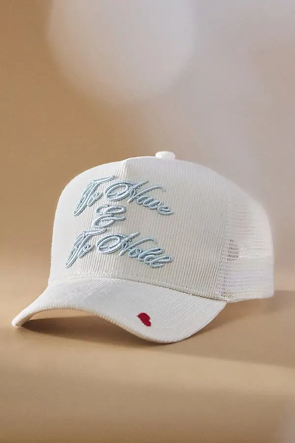 BOYS LIE To Have & To Hold Trucker Hat - White