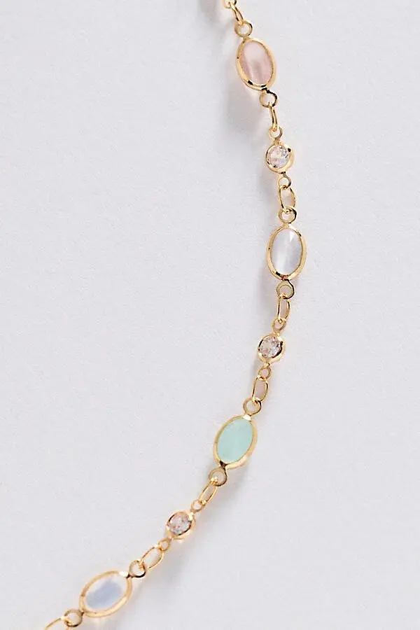 Anthropologie Infinity Gemstone Necklace
