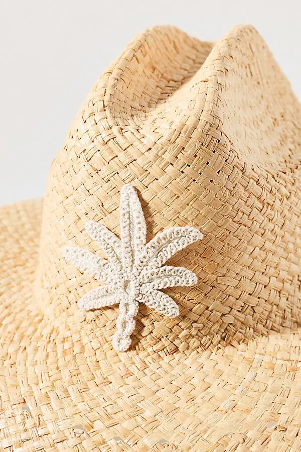 Wyeth Embellished Straw Rancher In Tan - 41% Off | Editorialist display picture 1