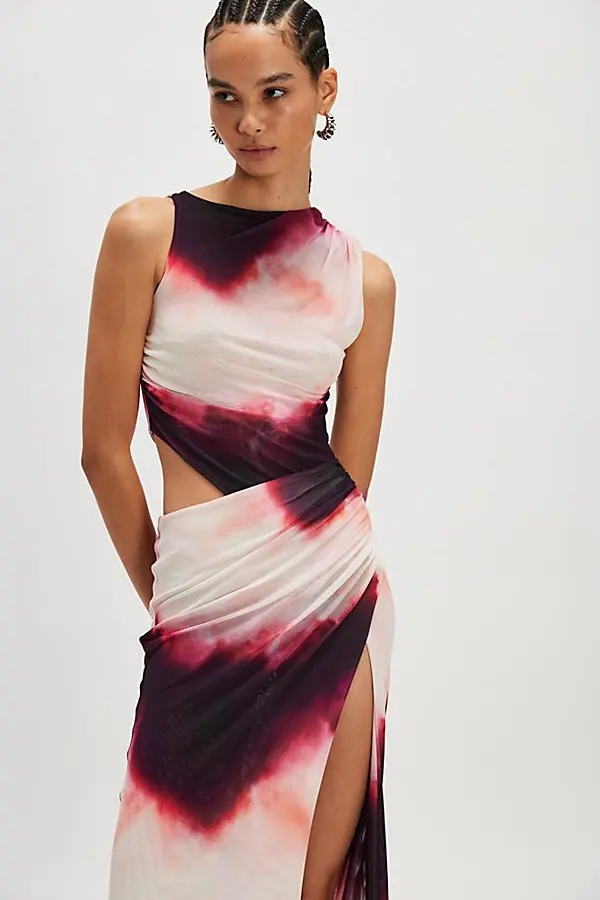 STUDIO LEXI Fiora Dress - Pink Ombre Print