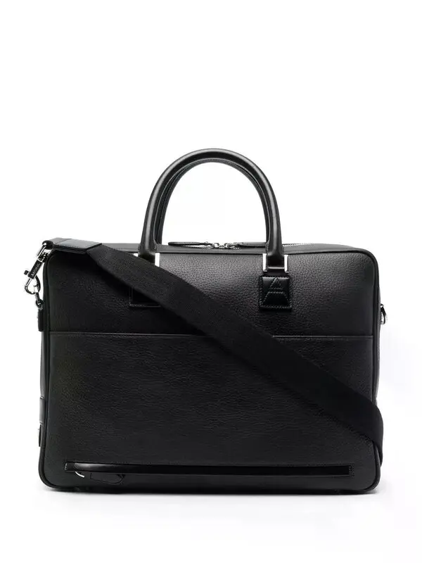 ASPINAL OF LONDON Mount Street Laptop Briefcase - Black