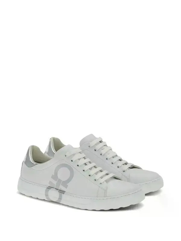 FERRAGAMO Gancini-print Lace-up Sneakers