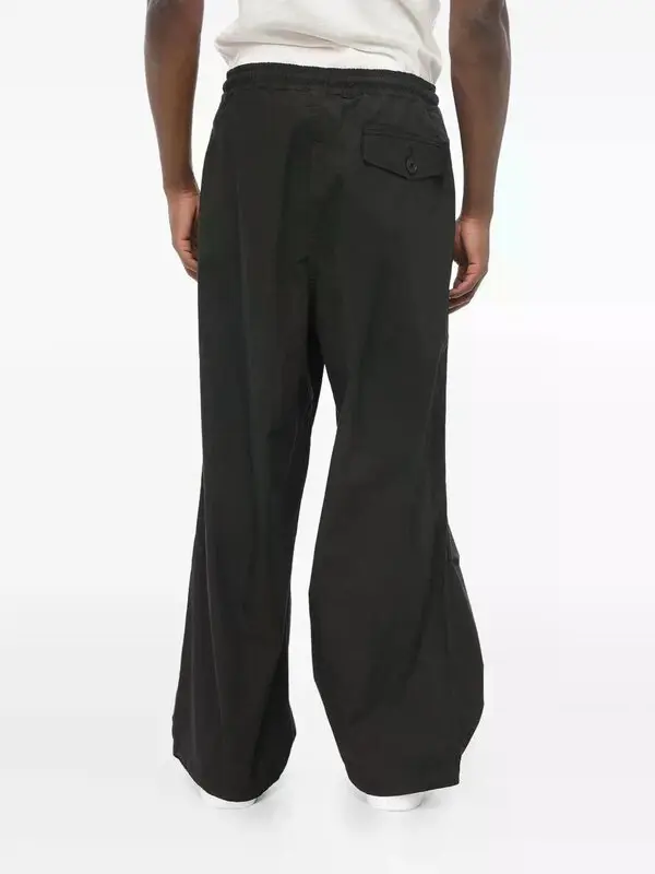 Giorgio Armani Drawstring-waist Flat-front Trousers
