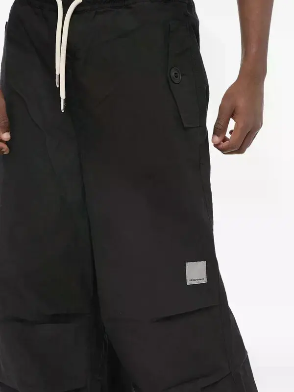 Giorgio Armani Drawstring-waist Flat-front Trousers