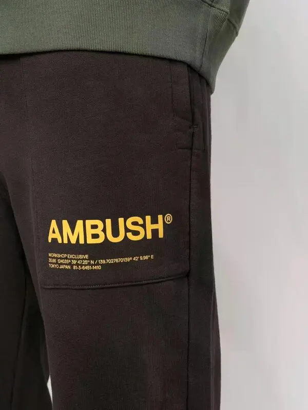 AMBUSH Logo-print Track Pants - Brown