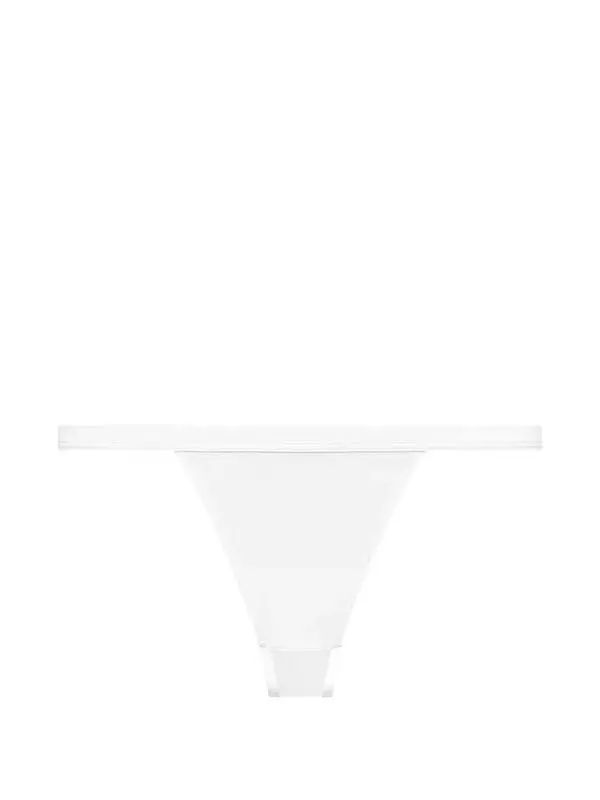 MAISON CLOSE Pure Tentation Openable Thong - White