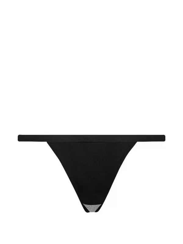 MAISON CLOSE Pure Tentation Openable Thong - Black