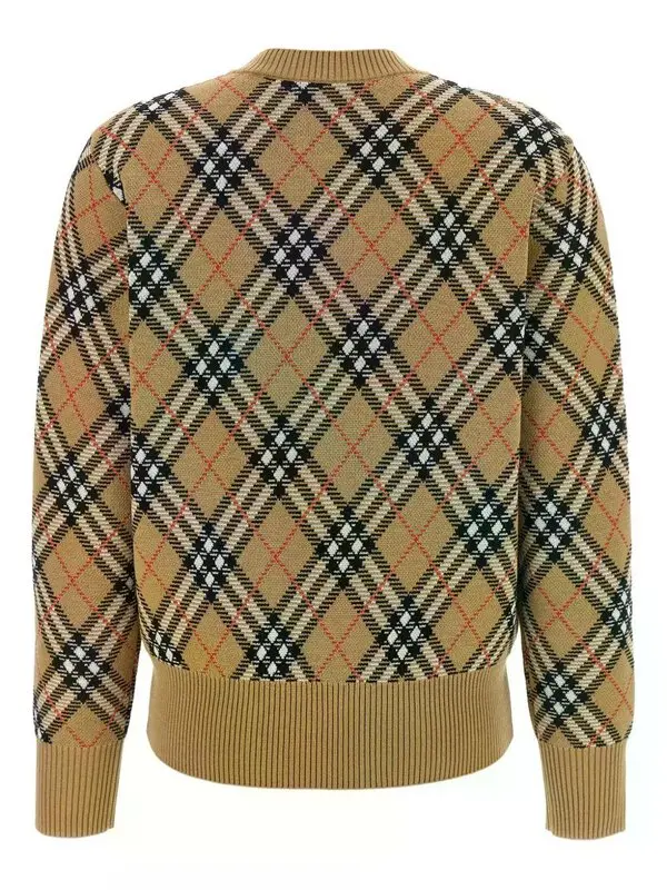 Burberry Check-pattern Wool Sweater