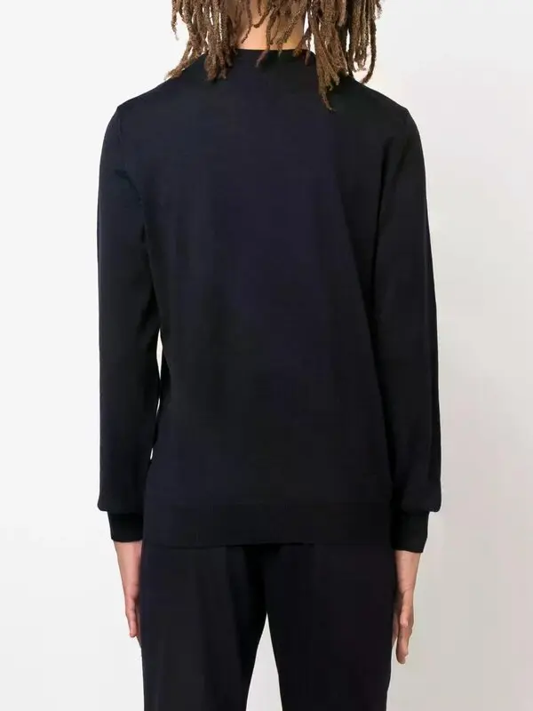 BOSS Crewneck Virgin Wool Jumper - Blue