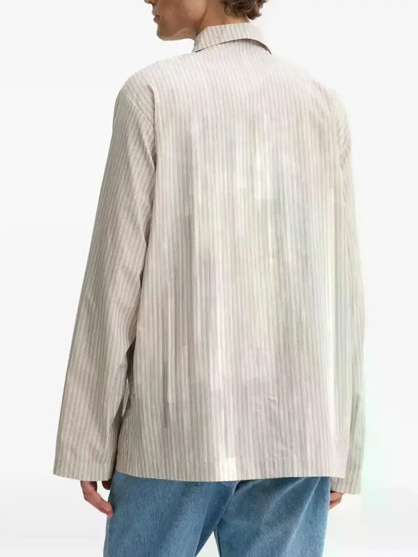 Nanushka Striped Logo-embroidered Shirt
