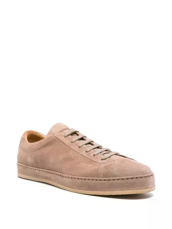Tagliatore Suede Lace-up Sneakers - Neutrals