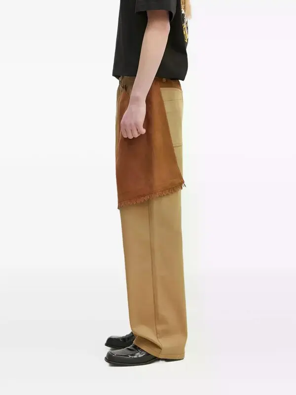 Andersson Bell Fringe-detail Straight Leg Jeans