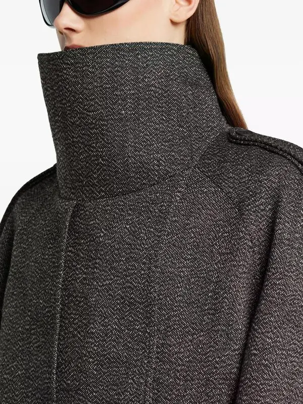 COURREGES Oversized-collar Cropped Jacket