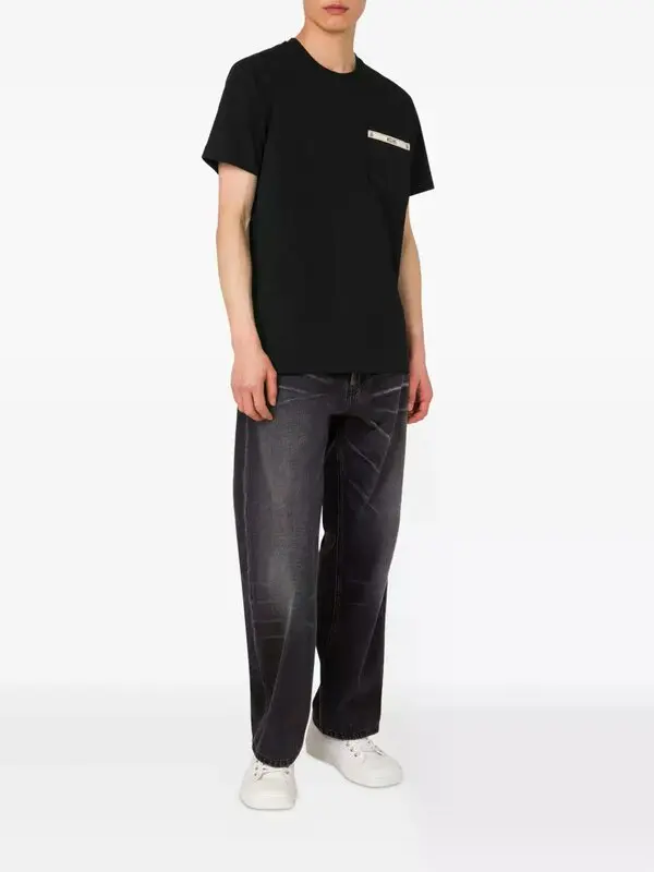 Moschino Pocket-detail T-shirt - Black