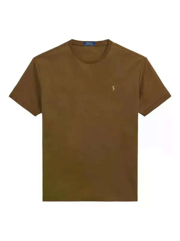 Polo Ralph Lauren Embroidered Crew-neck T-shirt - Brown