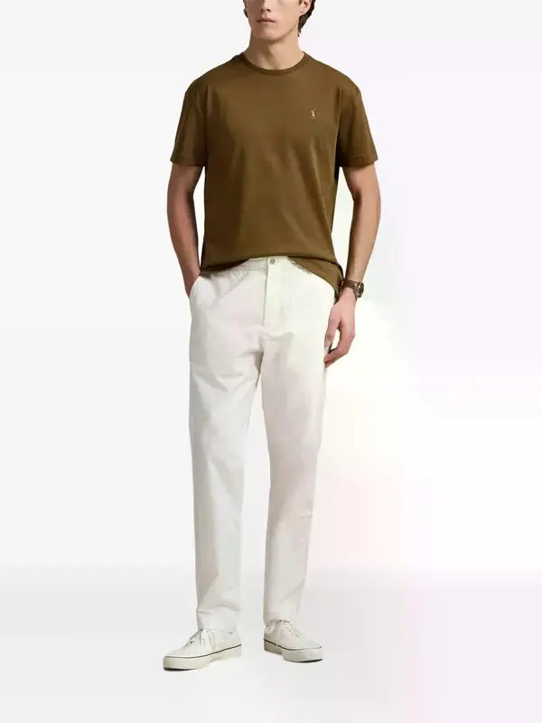 Polo Ralph Lauren Embroidered Crew-neck T-shirt - Brown
