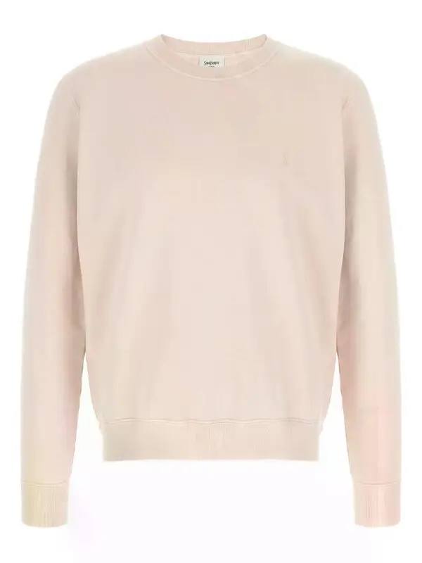 Saint Laurent Cassandre Logo Sweatshirt - Neutrals