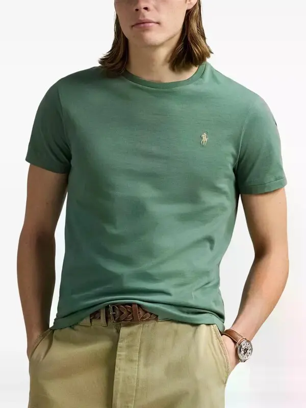 Polo Ralph Lauren Logo-embroidered Cotton T-shirt - Green