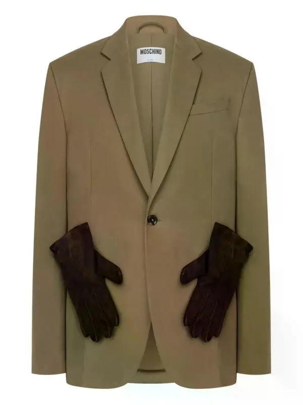 Moschino Single-breasted Blazer - Neutrals