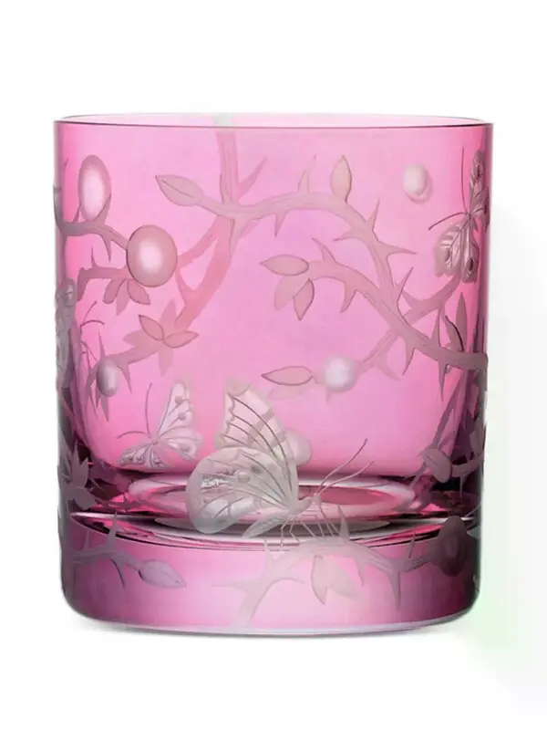 ARTEL Flights Of Fantasy Butterfly-embellished Glass Tumbler - Pink