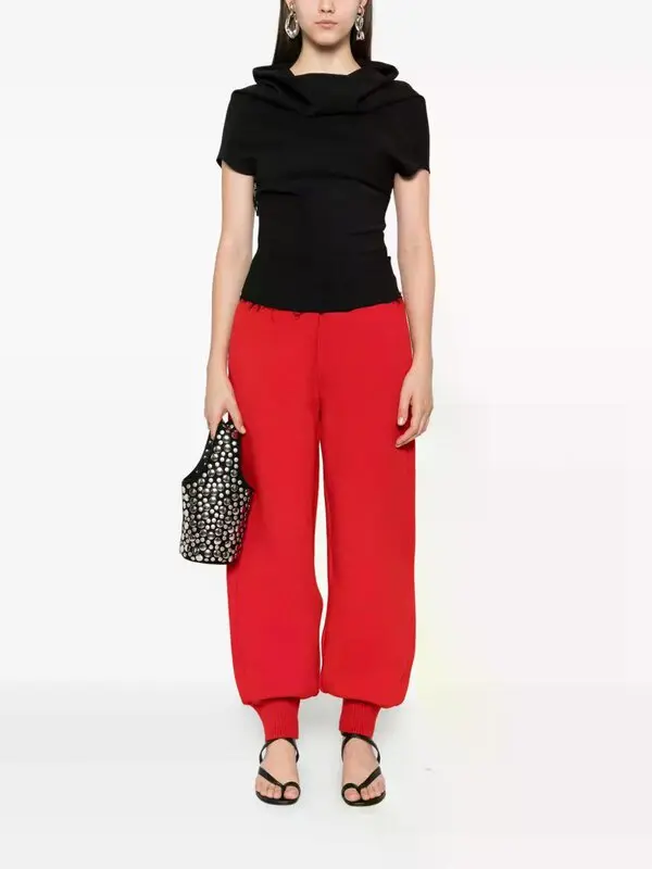 JIL SANDER Elasticated Track Pants - Red