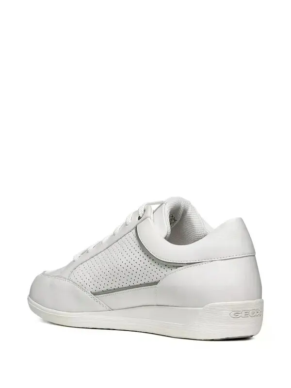 Geox Myria Perforated Leather Sneakers