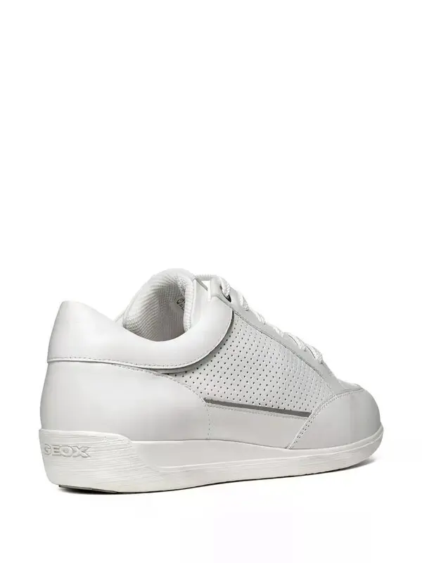 Geox Myria Perforated Leather Sneakers