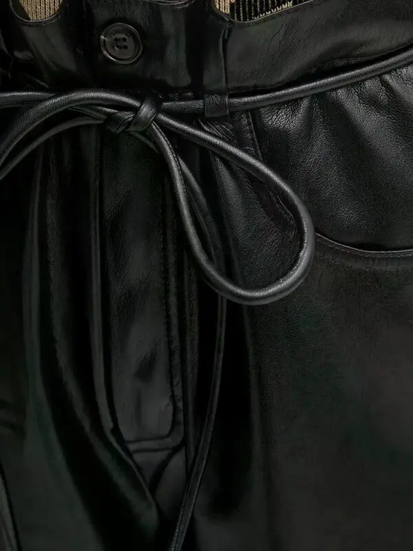 Nanushka Faux-leather Drawstring Trousers