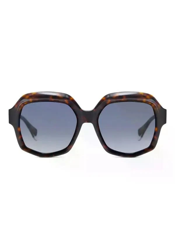 GIGI STUDIOS Geometric-frame Sunglasses - Brown