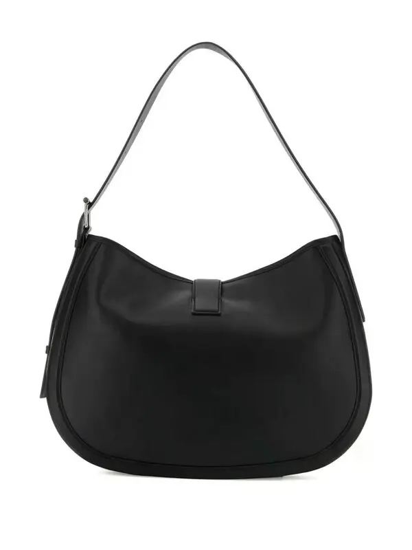 Alexander McQueen Buckle-fastening Leather Shoulder Bag - Black