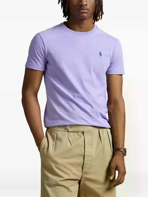 Polo Ralph Lauren Embroidered-logo T-shirt - Purple