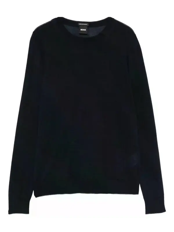 BOSS Virgin Wool Crew Neck Sweater