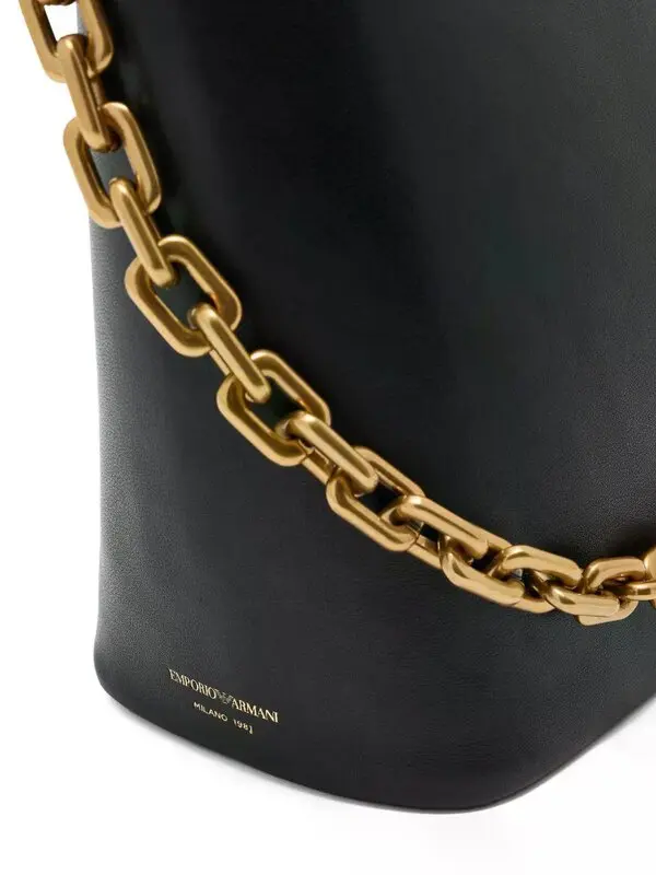 Emporio Armani Medium Leather Tote Bag