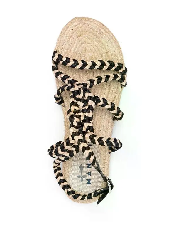 Manebí Flat Rope Sandals - Neutrals