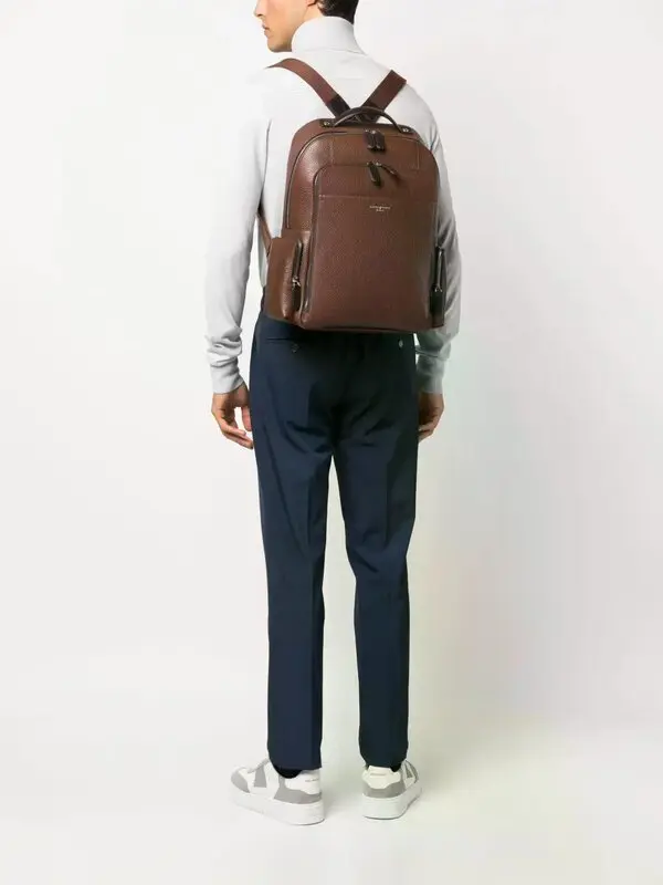 ASPINAL OF LONDON Reporter Leather Backpack