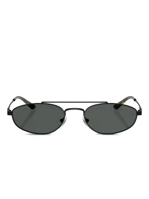 Emporio Armani Oval-frame Sunglasses - Black
