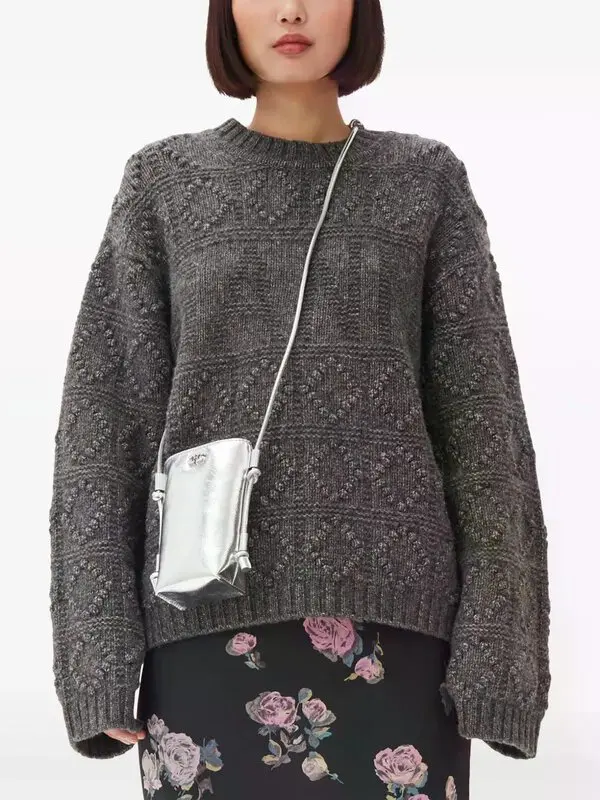GANNI Metallic Cross Body Bag