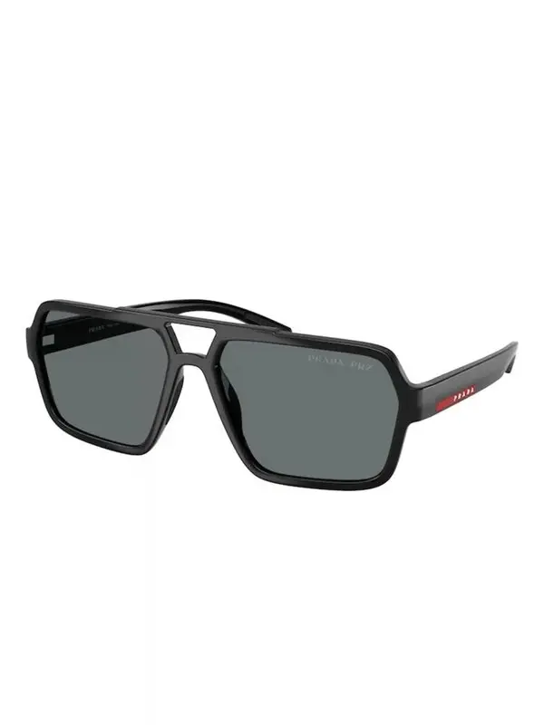 Prada Geometric-frame Sunglasses - Black