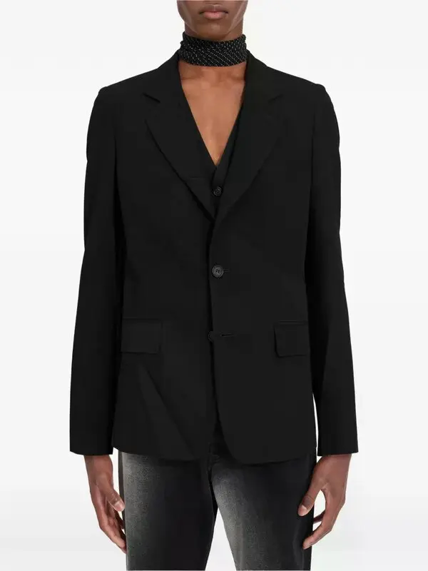 MAISON MARGIELA Tailored Single-breasted Blazer - Black
